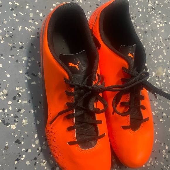 Puma | Shoes | Puma Bright Orange Soccer Shoes | Poshmark
